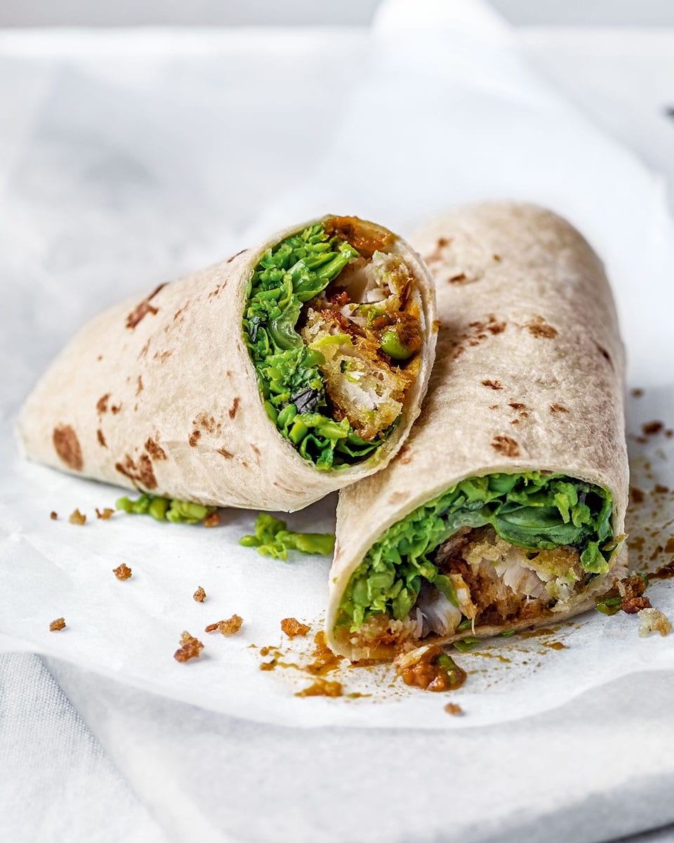 Chunky Fish Finger Wrap | LOCKINGTON HALL FOOD BAR